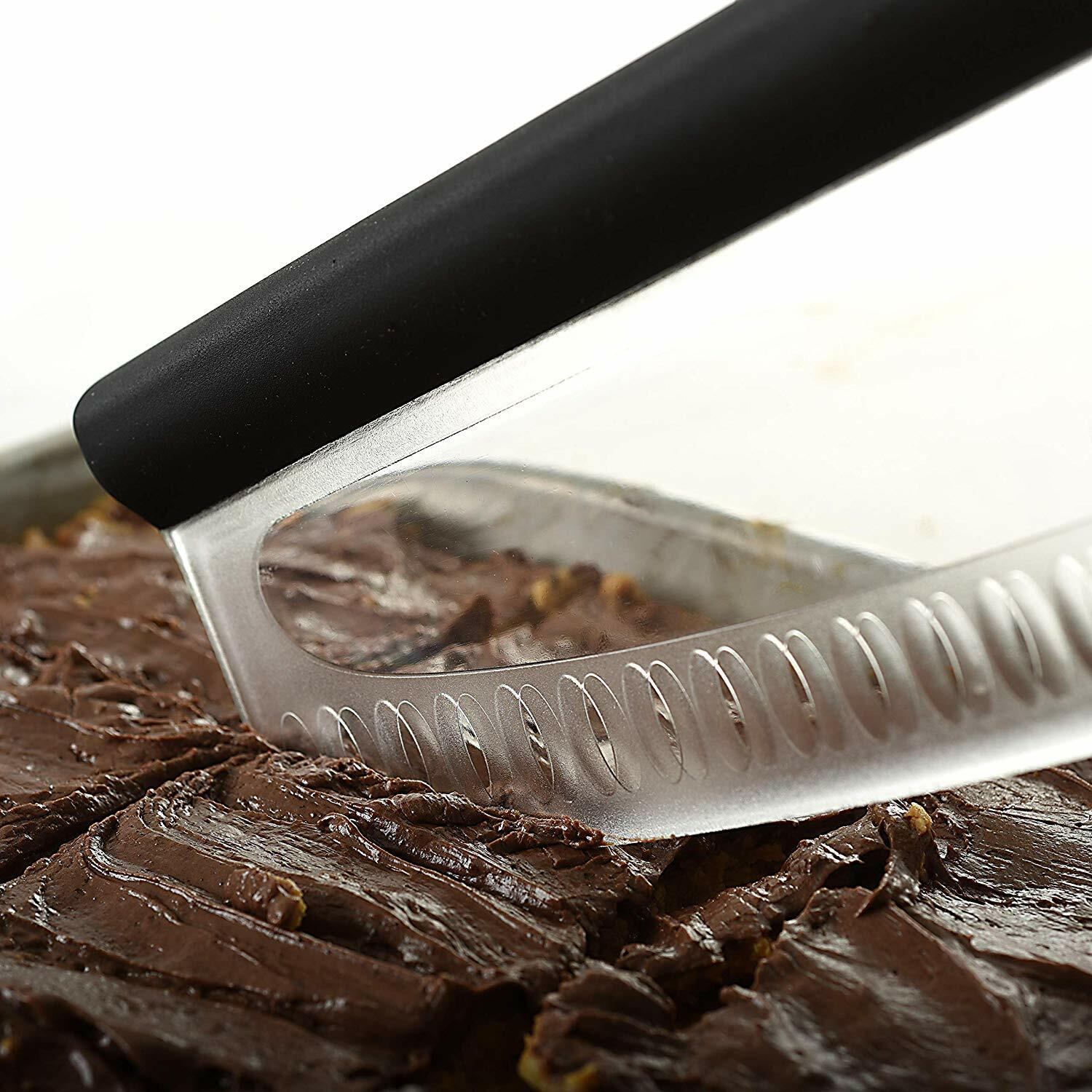 Norpro Easy Grip Pizza / Dessert Rocker Slicer Cutter w/ Scallops 13.5 ...