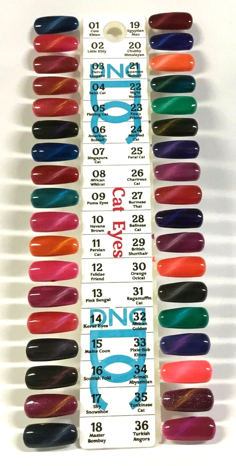 DC&DND Daisy Color Chart Gel Polish Color Sample Chart Palette Display ...