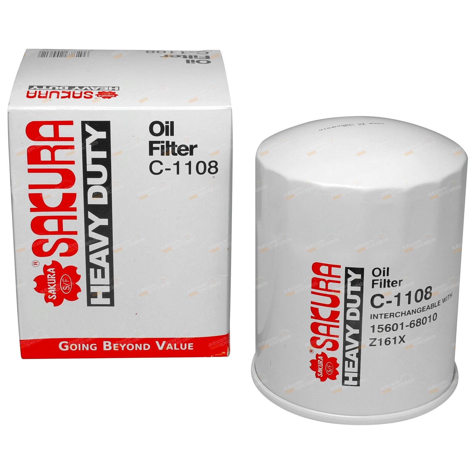 10 Pack Sakura Diesel Oil Filter for Toyota Dyna HU40 HU50 6cyl 2H 4.0L ...