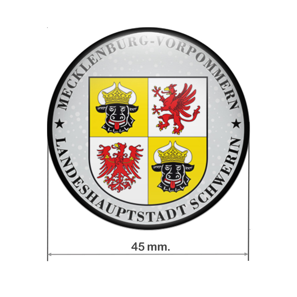 2x 3D Gel Stickers German License Plate Registration Seals Badge All ...