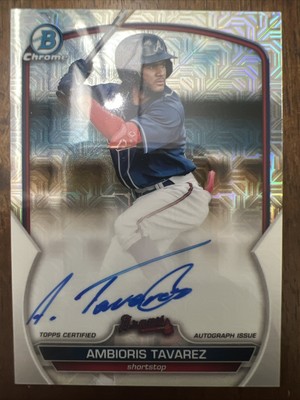 Ambioris Tavarez On Card Autograph Mojo 2023 Bowman Chrome BMA-AT | eBay
