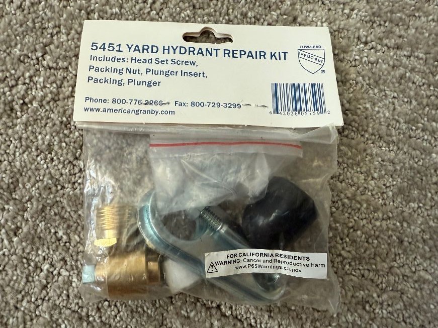 Clayton Mark YRK1 Yard Hydrant Kit For The Clayton Mark 5451 Hydrant | eBay