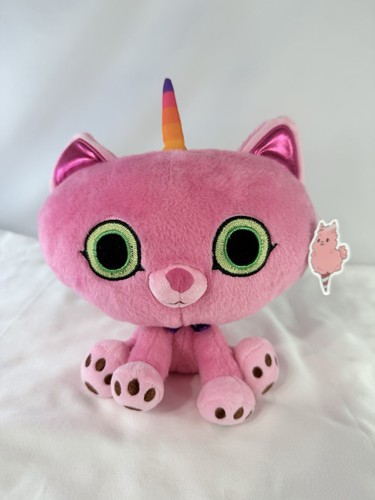 Merry Makers ITTY BITTY KITTY-CORN Pink Cat Unicorn Book Plush Stuffed ...