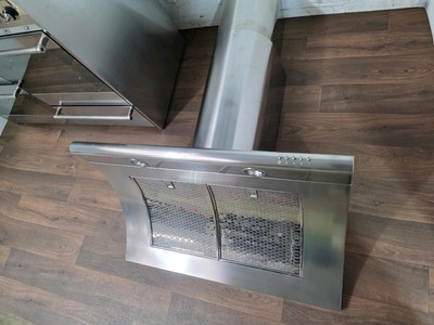 SMEG Curved Chimney Extractor Fan - Stainless Steel | eBay UK