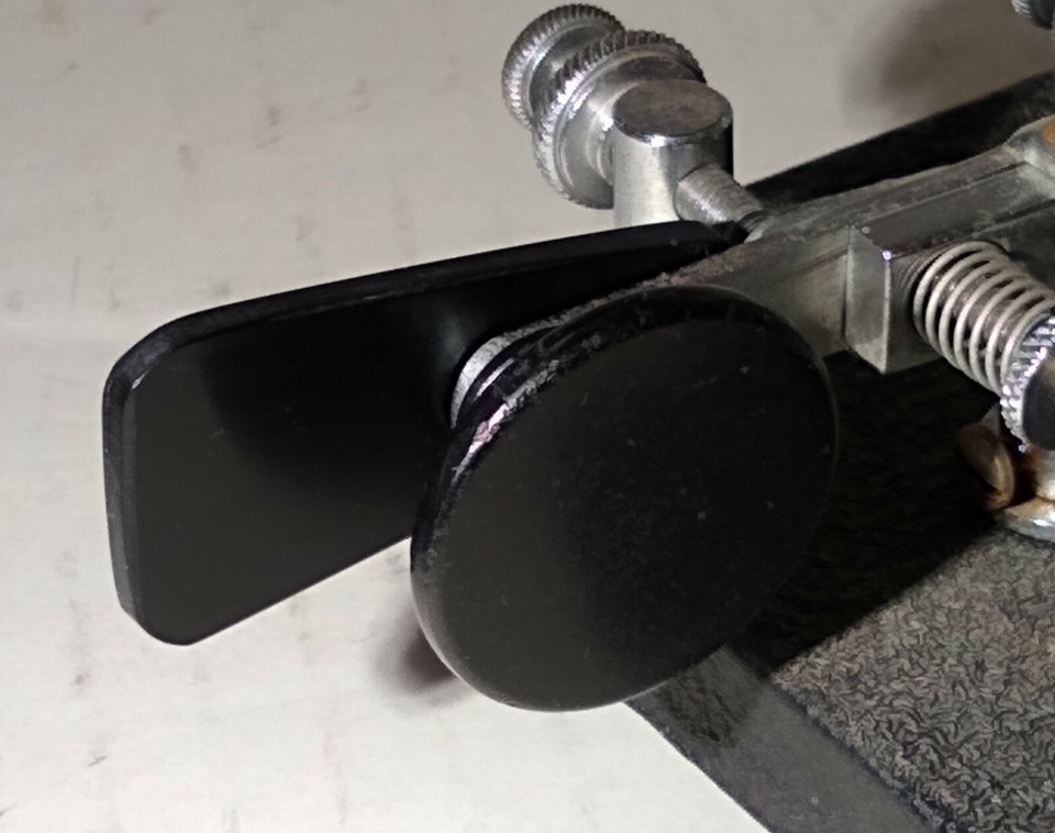 Flat Finger Paddle for Older Vibroplex® Semi-Automatic Telegraph Key or ...