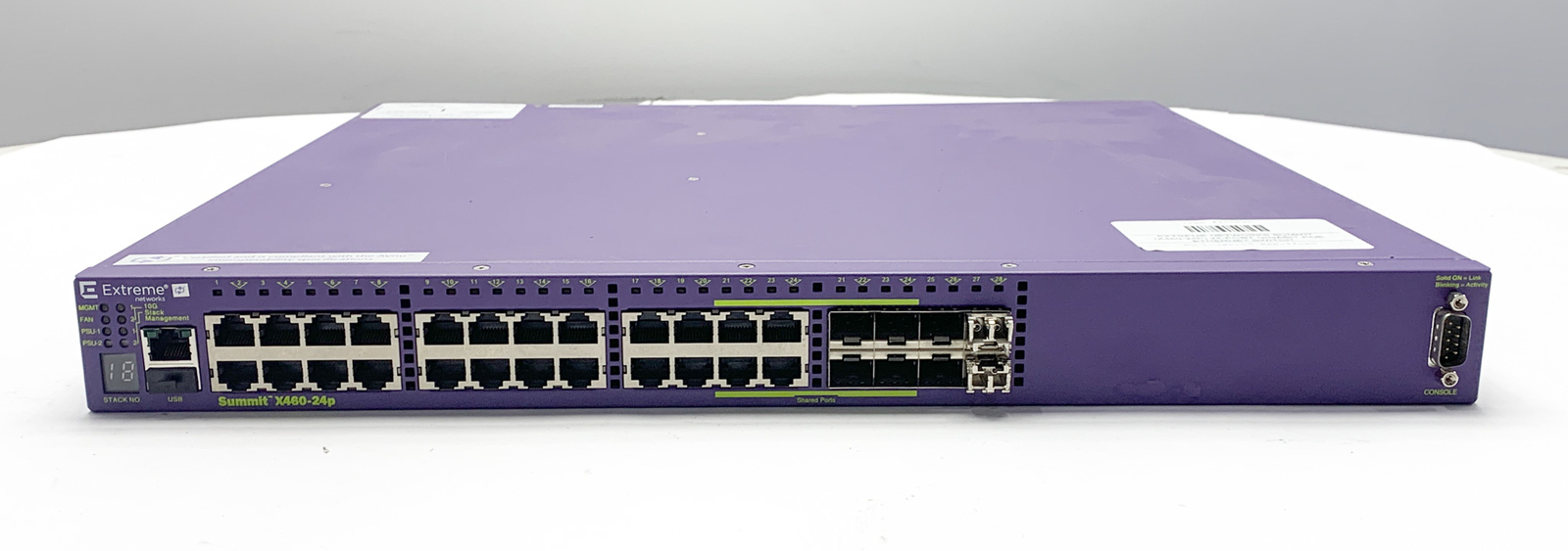 EXTREME NETWORKS SUMMIT (X460-24P) 24-PORT GIGABIT POE ETHERNET SWITCH ...