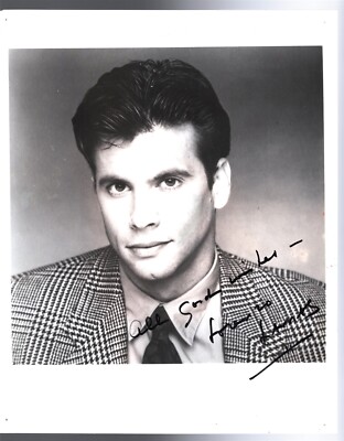 Lorenzo Lamas Autographed Photo Actor Grease 8 x 10 B&W | eBay