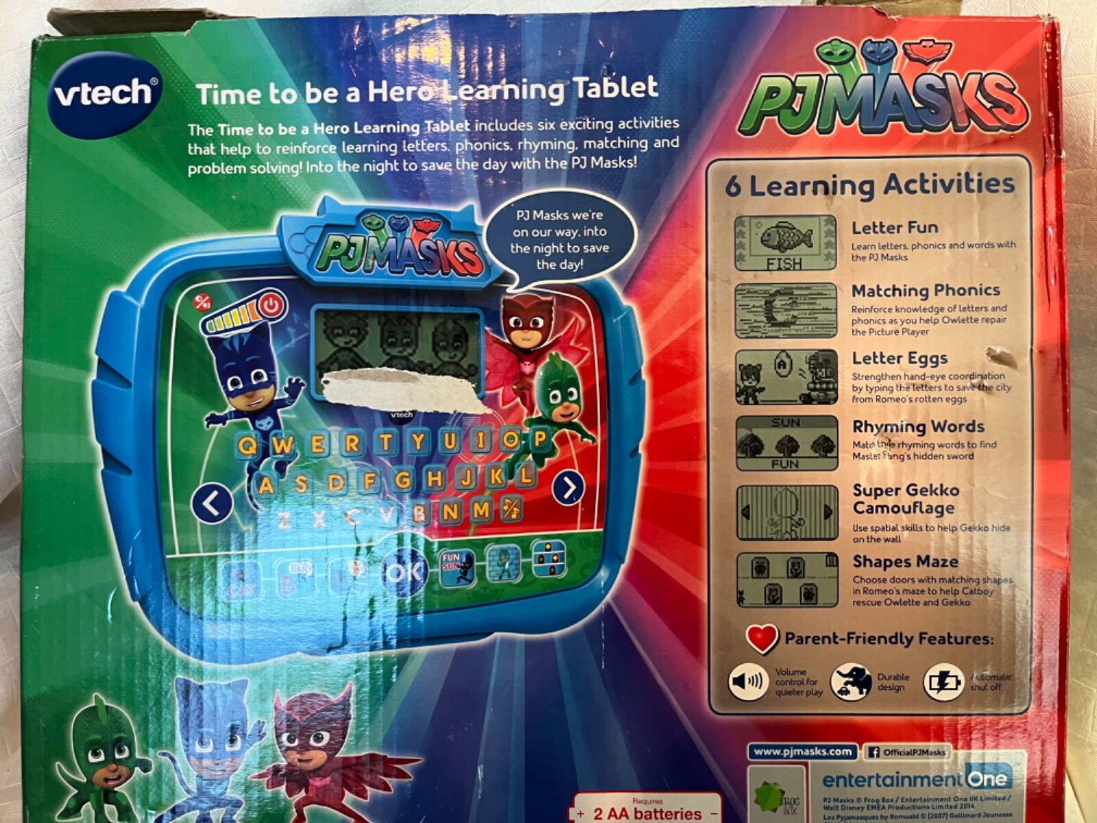 Vtech PJ Masks Age 3-6 Learning Tablet Phonics Vocabulary ect Education ...