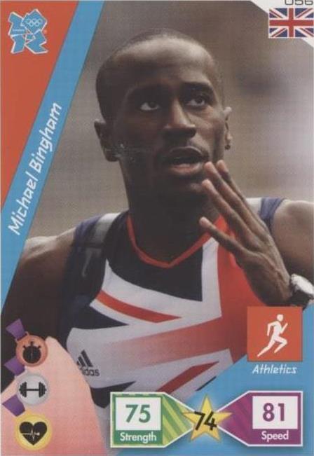 2010 Panini Adrenalyn XL 2012 Summer Olympics - Michael Bingham #056 ...