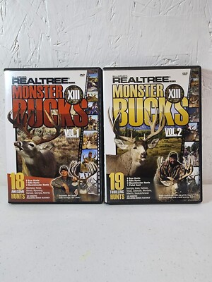 Hunting. Realtree Monster Bucks XIII Vol 1 and Vol 2 / DVD - Thrilling ...