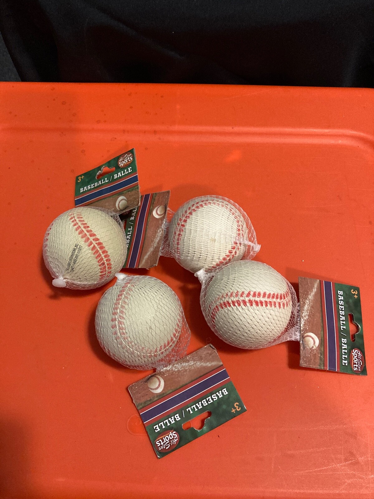 All Star Sports Set of 4 Rubber Baseballs Child/dog Toy | eBay