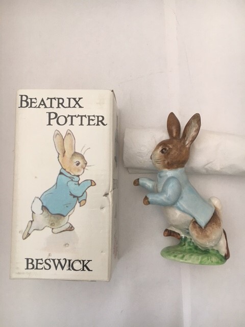 Beatrix Potter Peter Rabbit Bunny Porcelain Figurine 4½” NEW w/ box ...