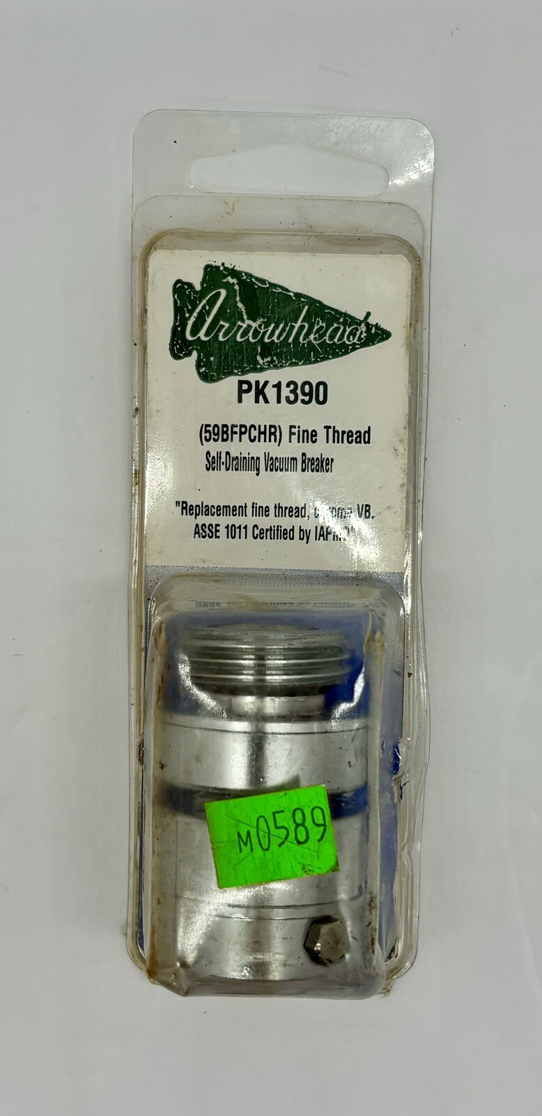 Arrowhead PK1390 1-1/16 Fine Threaded X 3/4 in. MHT Brass Vacuum ...