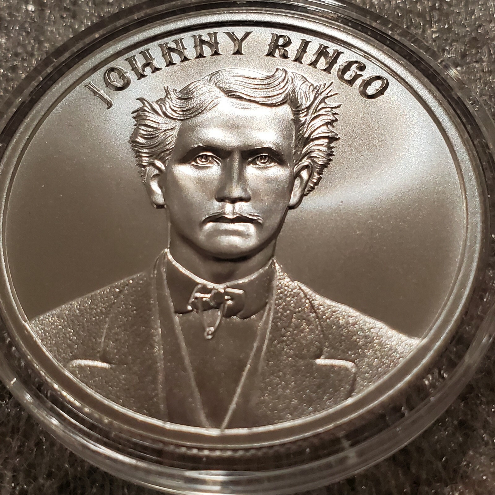 Johnny Ringo 1 oz .999 silver Wild West Legends Gun slinger colt 45 ...