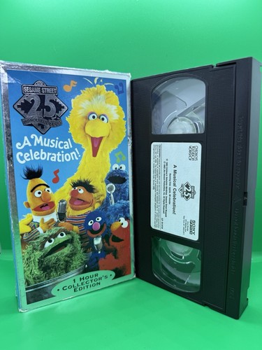 Sesame Street 25th Birthday A Musical Celebration VHS 1993 Elmo Big ...