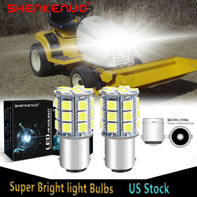 2 Super Brite LED light bulbs for Cub Cadet Husky headlamp riding mower ...