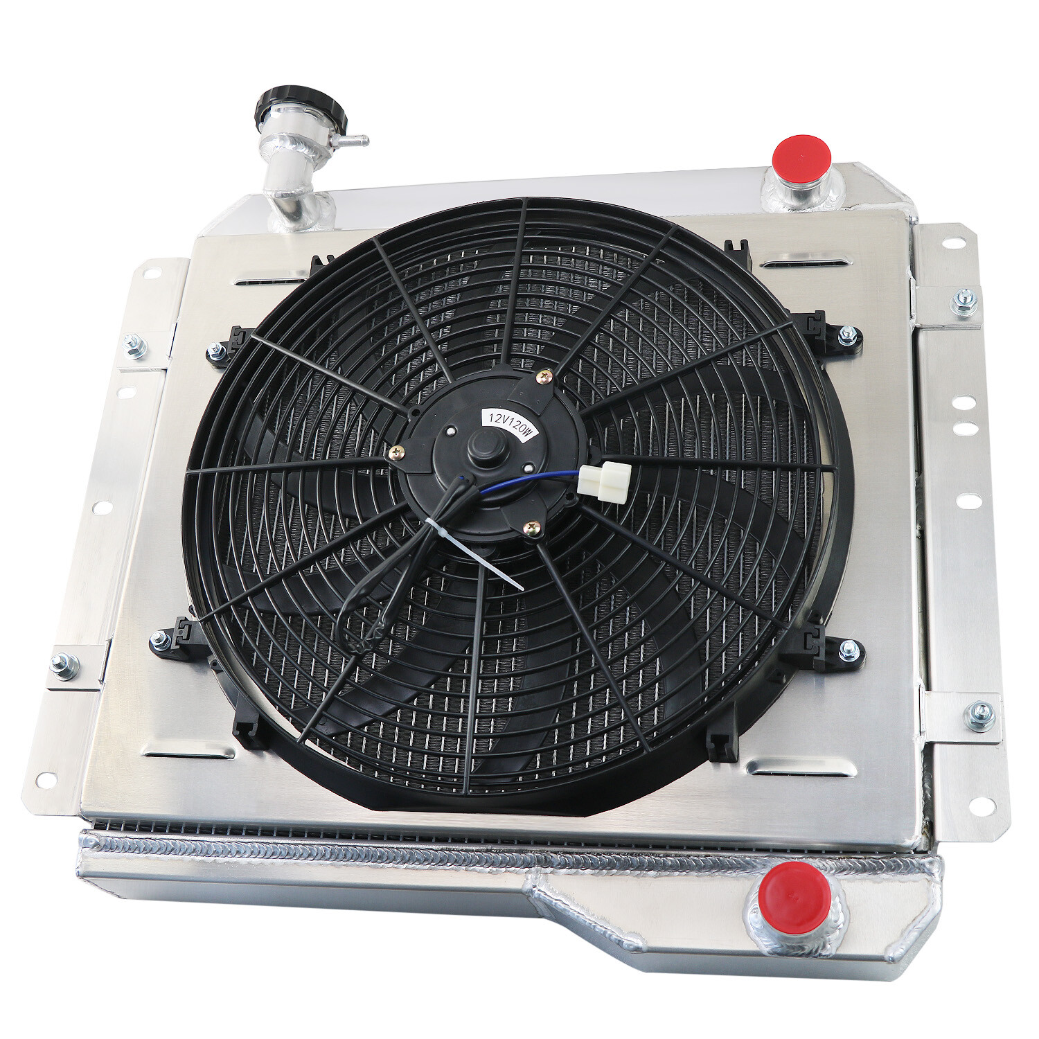 4-ROW 62MM RADIATOR+SHROUD FAN FITS LANDCRUISER 40 SERIES HJ45/HJ47 2H ...