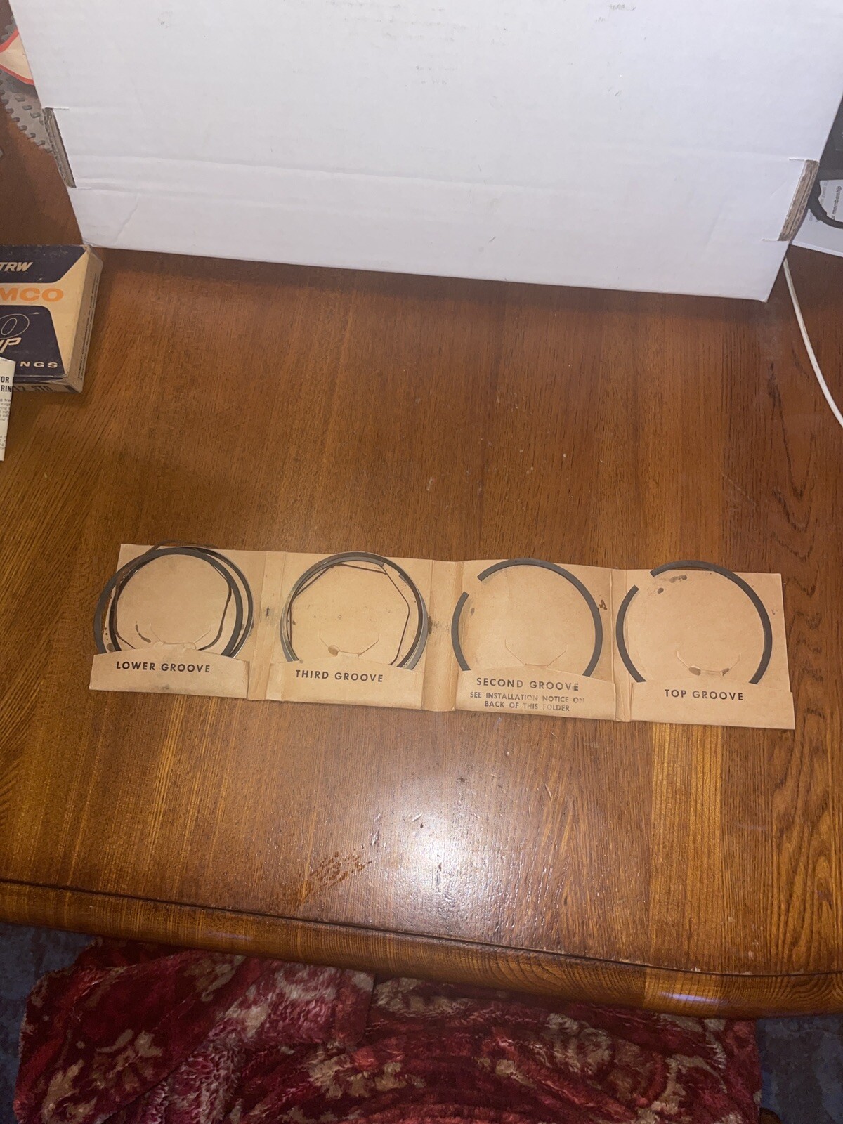 NOS TRW Ramco Piston Rings # 7024 STD Mechanic Estate Sale Find | eBay