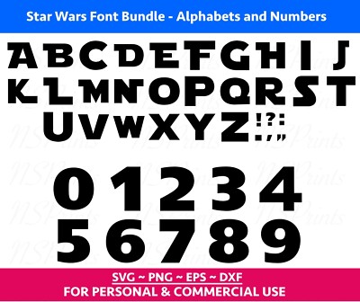 Star Wars Font Svg, Star Wars Jedi Alphabet TTF Include, Star Wars ...