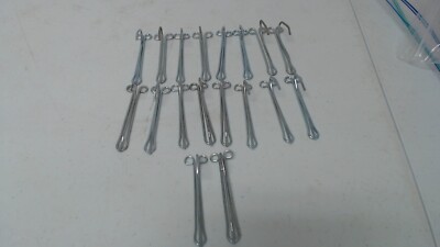 3" Slip-on Drapery Pins Hooks for Traverse Rod 18 CT. 1/8" drop | eBay