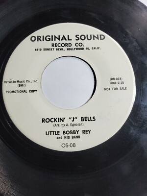 LITTLE BOBBY REY -ROCKIN J BELLS- CORRIDO DE AULD LANG PROMO VG+ F100 ...