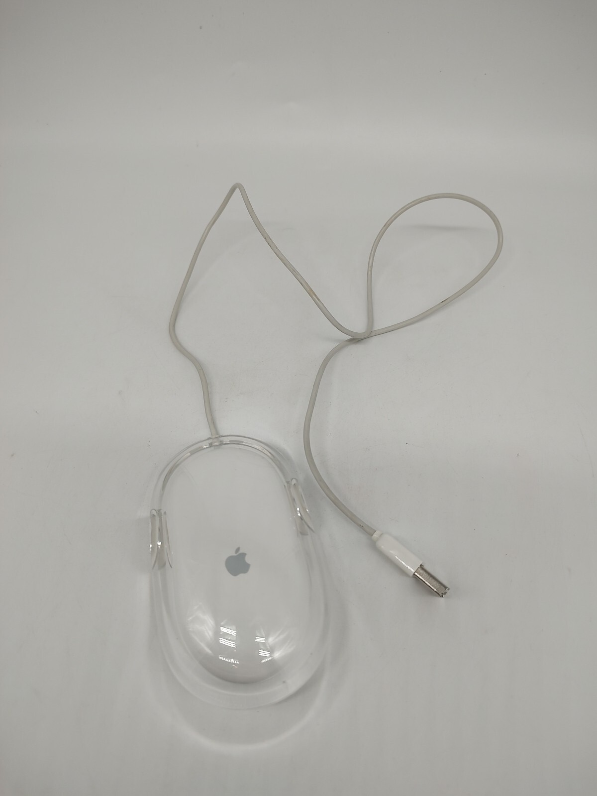 Apple Mac Pro Mouse Genuine Wired Optical M5769 Clear White - Good ...