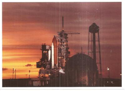 Kennedy Space Center KSC Shuttle Launch Pad Postcard Mission Begins ...