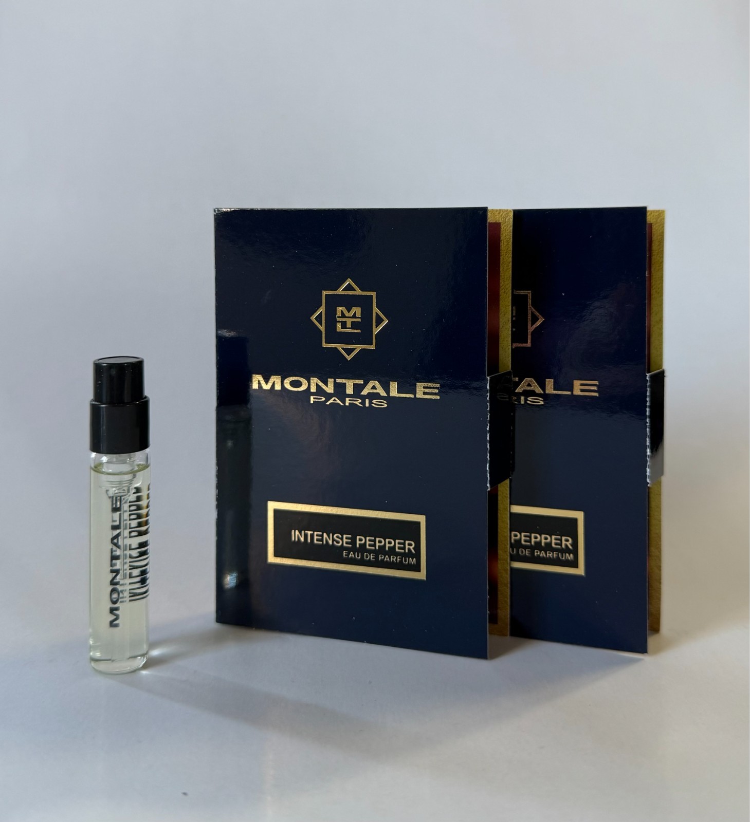 2 x Montale INTENSE PEPPER EDP Vial Sample 2ml 0.07 fl oz New With Card ...