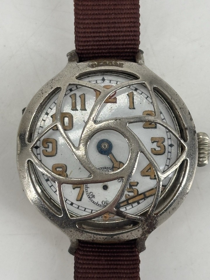 WW1 Worcester Trench Watch W/ DFPOSE Shrapnel Guard- NOT WORKING | eBay