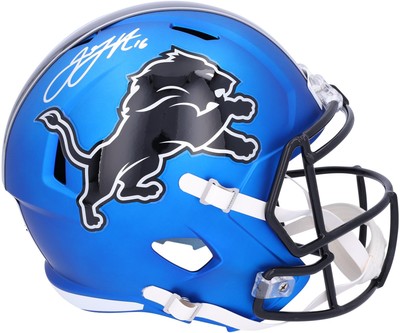 Jared Goff Detroit Lions Signed 2024 ALT Speed Replica Helmet | eBay