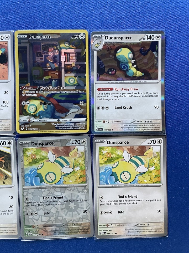Dunsparce Crown Zenith+2(1 RevHOLO)+Dudunsparce x2(1 RevHOLO) 6-card ...