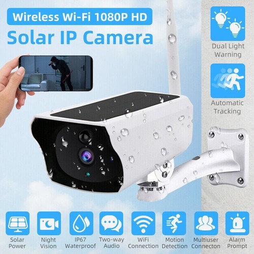 Solar Security IP Camera Battery Powered Outdoor Wireless WiFi PTZ CCTV ...