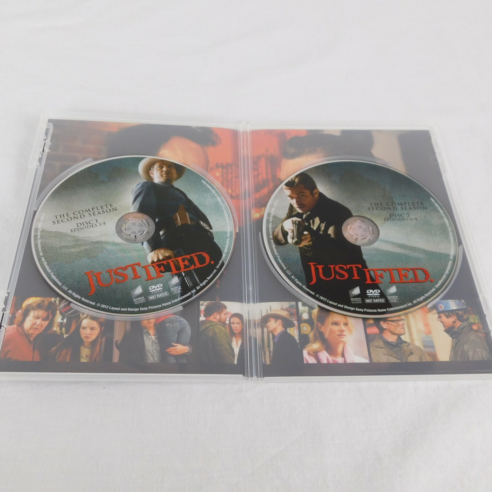 Set of 2 Justified Seasons 1 and 2 DVD TV Show Timothy Olyphant Walter ...
