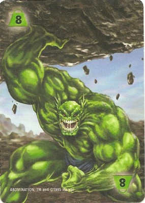 Marvel OVERPOWER 8 Strength power card - Abomination - Powersurge 8S 8 ...