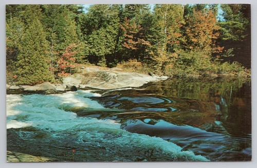 Postcard Robinson's Drug Store LTD Espanola Ontario Canada Creek Scene ...