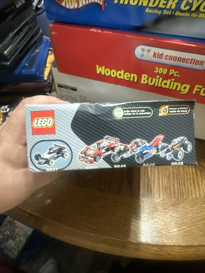 LEGO Racers 8647 Night Racer Sealed! Black Car Glow-in-the-Dark Pull ...