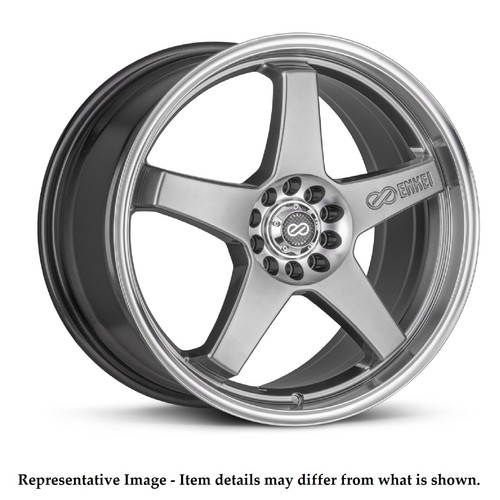 ENKEI 446-770-0245HB Hyper Black EV5 17x7 Wheel 5x100mm / 5x114.3mm ...