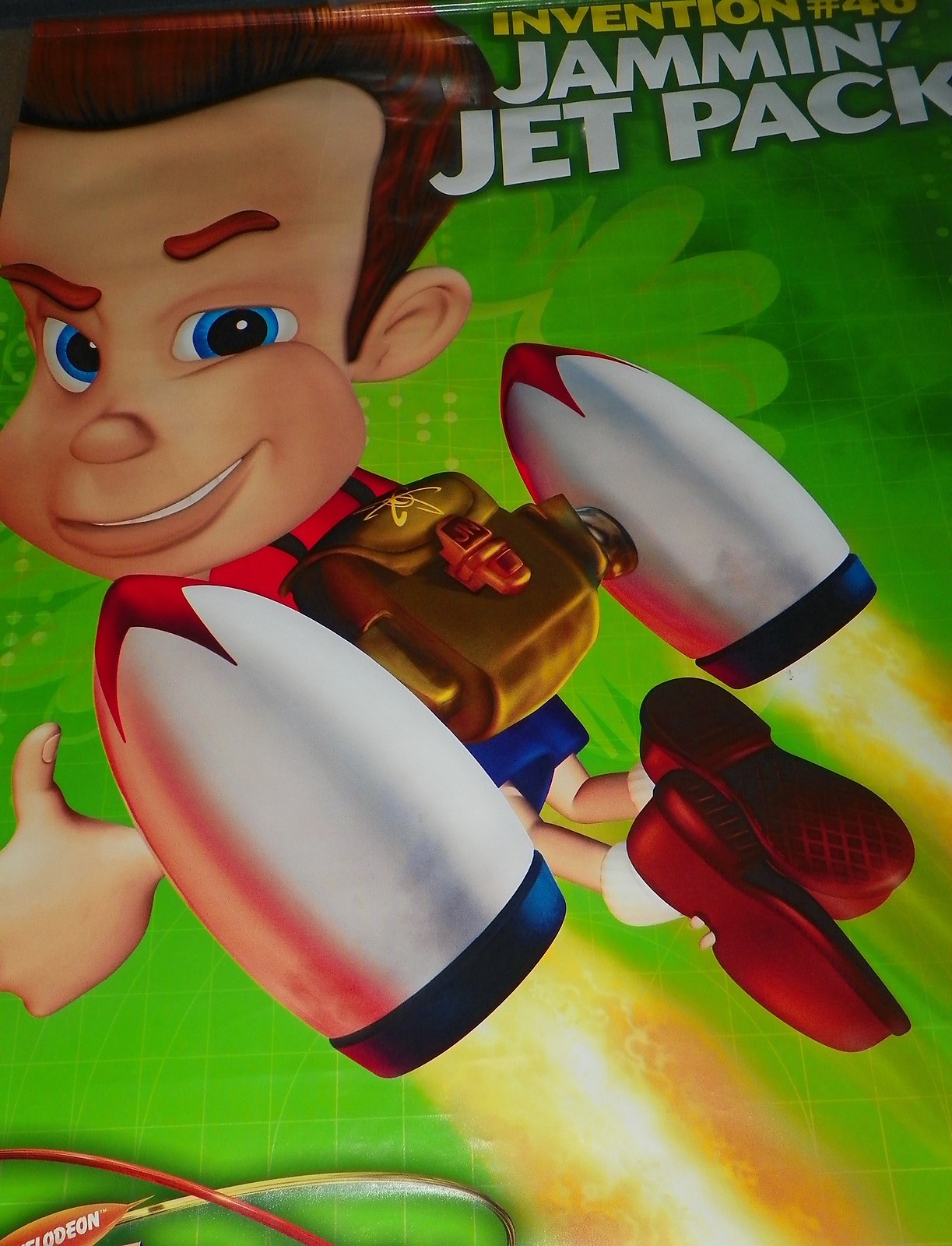 JIMMY NEUTRON Boy Genius Vinyl Theater Movie POSTER 75" X 48" Jetpack ...