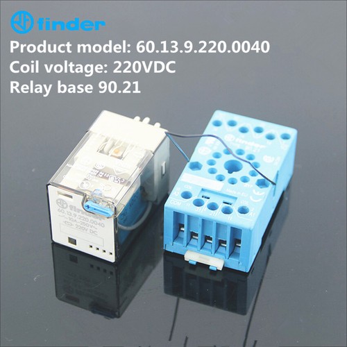 1set Finder Relays 60.13.9.220.0040 220VDC 11-pin 10A Relay Base 90.21 ...