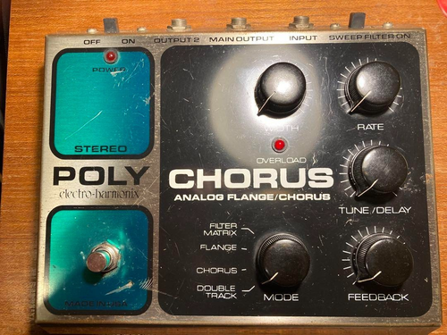 Electro-Harmonix Poly Chorus Analog Modulation Guitar Effects Pedal ...