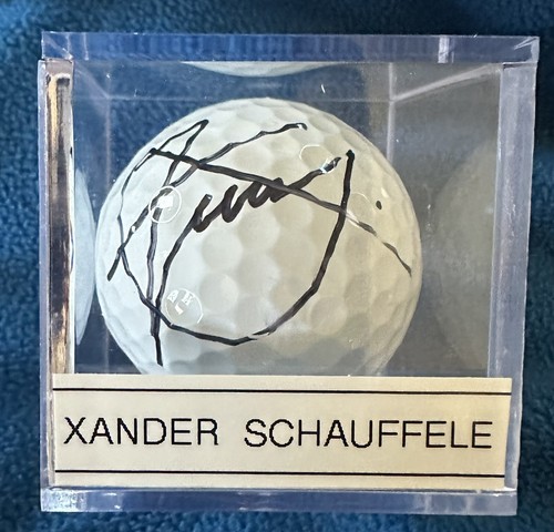 XANDER SCHAUFFELE SIGNED AUTOGRAPH NEW PROV1 GOLF BALL + CUBE 2024 OPEN ...