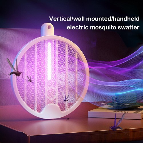 Folding Electric Mosquito Swatter Killer Fly Bug Insects Zapp Bug N6 ...
