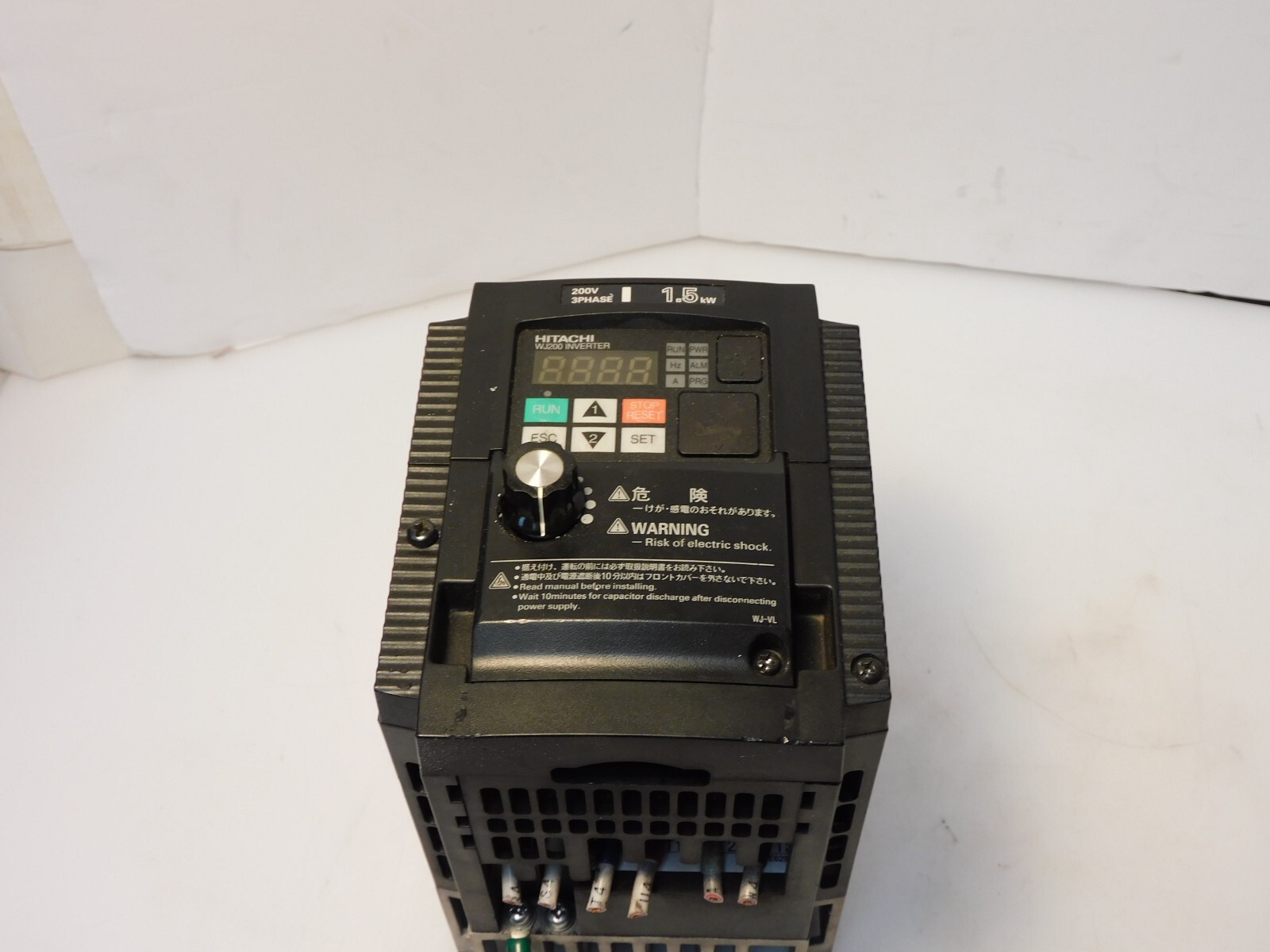 HITACHI WJ200 INVERTER WJ200-015LF VER 2.0 200V 1.5kW 3PH 10.8/9.0A WJ ...