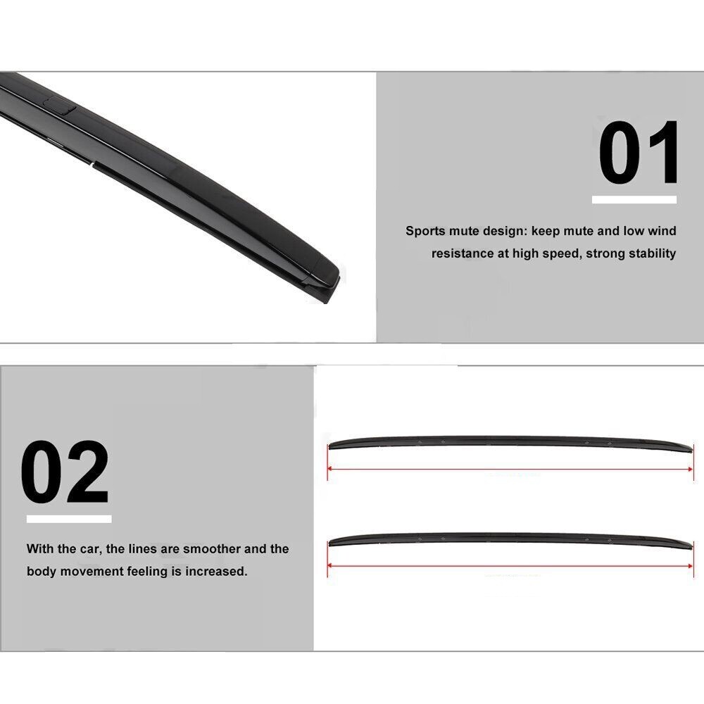 Roof Side Rail Fits for 2017-2025 Mazda CX-5 Aluminum Black Roof Rack ...
