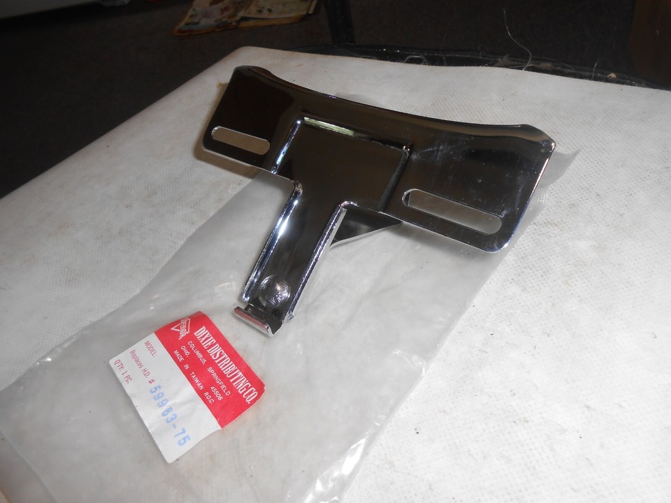 1 NEW Harley Davidson Chrome License Plate BRACKET MOUNT 59983-75 XL FX ...