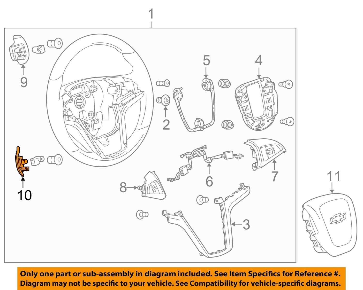 2012-2015 CAMARO BLACK LEFT SIDE STEERING WHEEL PADDLE SHIFT NEW GM ...