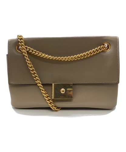 Mulberry Chain Shoulder Bag Elegant Leather Designer Fashion Auth From ...
