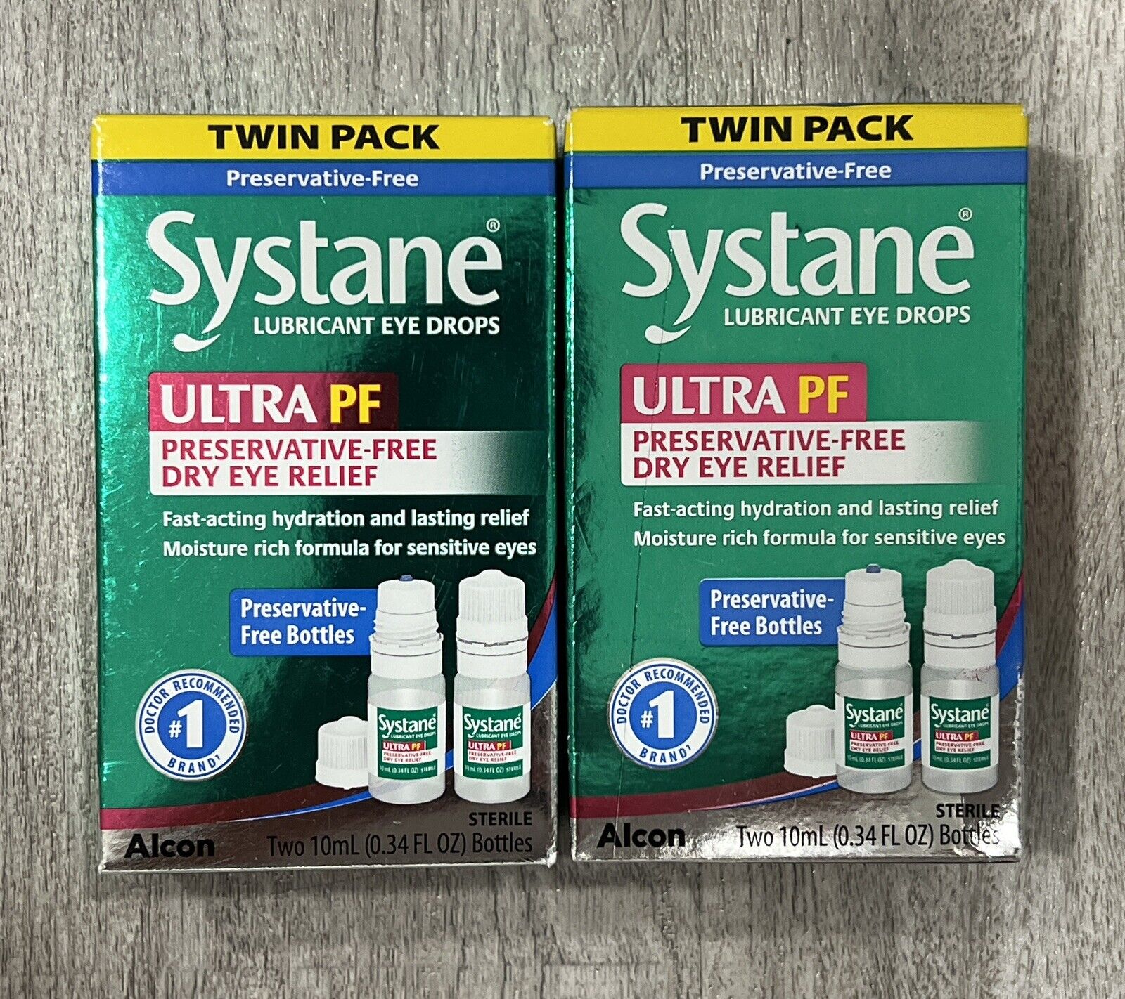 2X Systane Ultra PF Twin Pack Eye Drops Two 10mL Bottles Exp 2026 | eBay