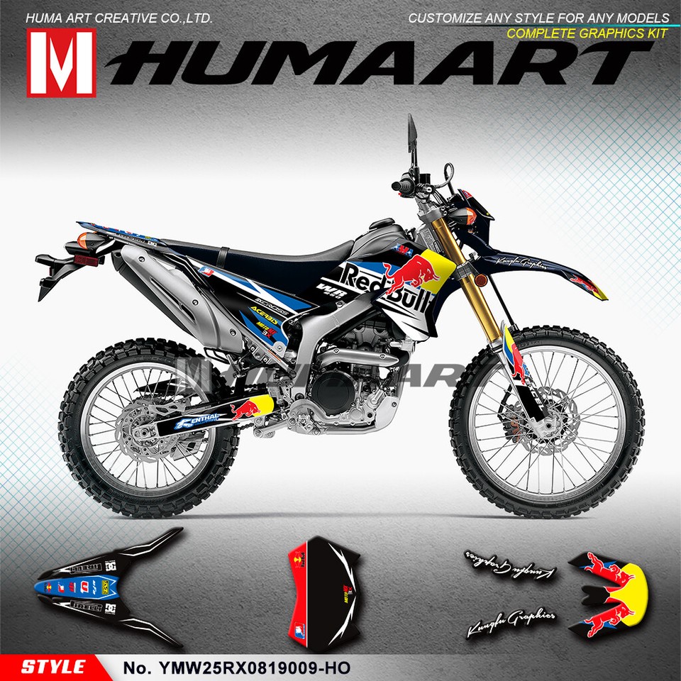 Custom Graphics Kit Dirt Bike Sticker Set for Yamaha WR250R WR250X 2008 ...