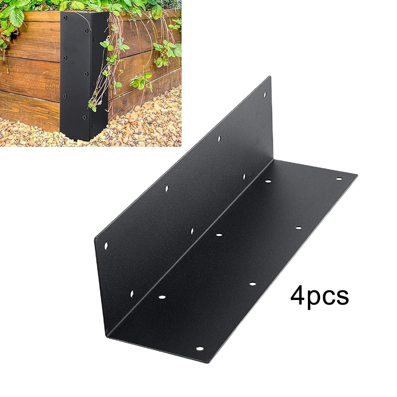 4 Pieces Raised Garden Bed Corner Brackets Durable Easy Installation ...